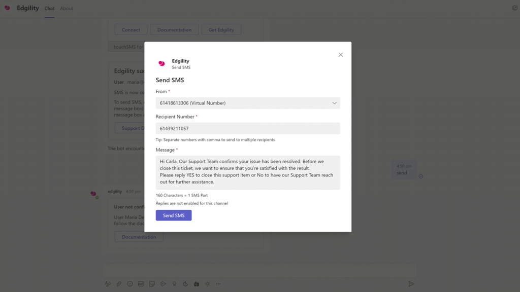 SMS Solutions | Microsoft Teams Integration